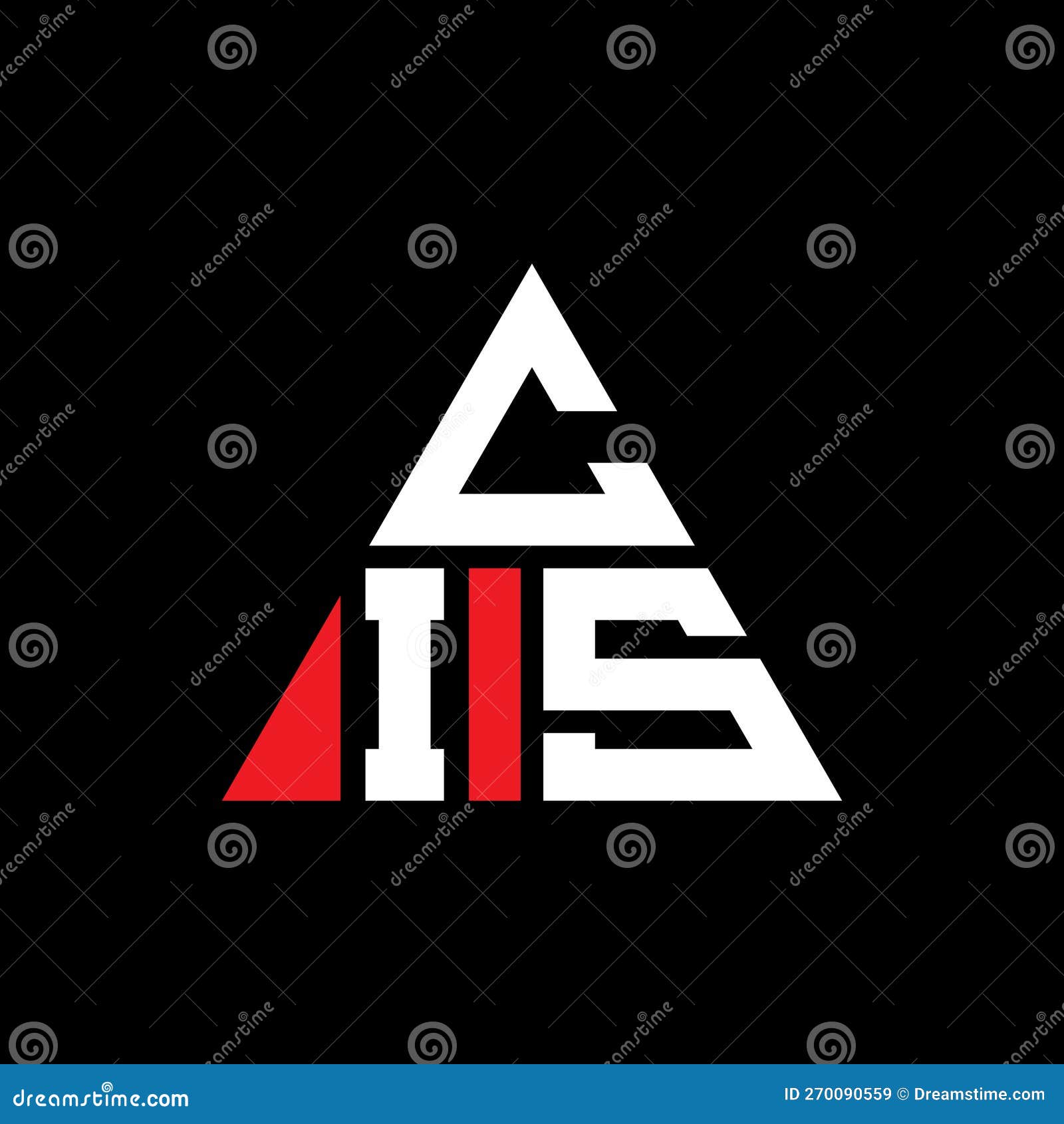 CIS Triangle Letter Logo Design With Triangle Shape. CIS Triangle Logo ...