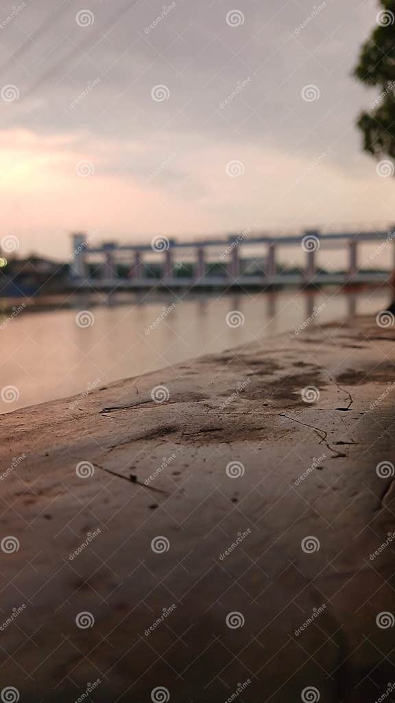 Cisadane river stock image. Image of river, architecture - 297710009
