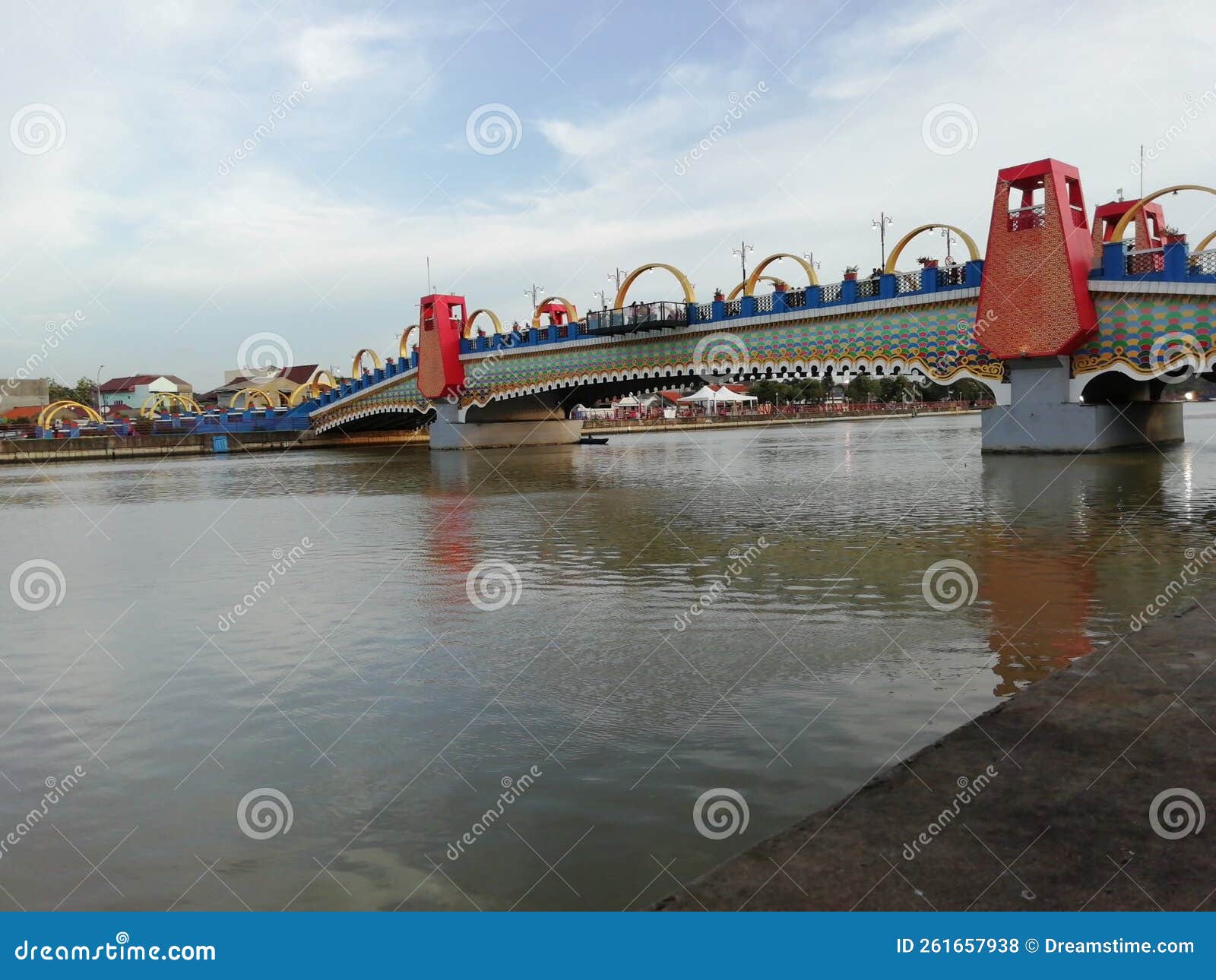 Cisadane River Bridge on Tanggerang City Stock Photo - Image of city ...