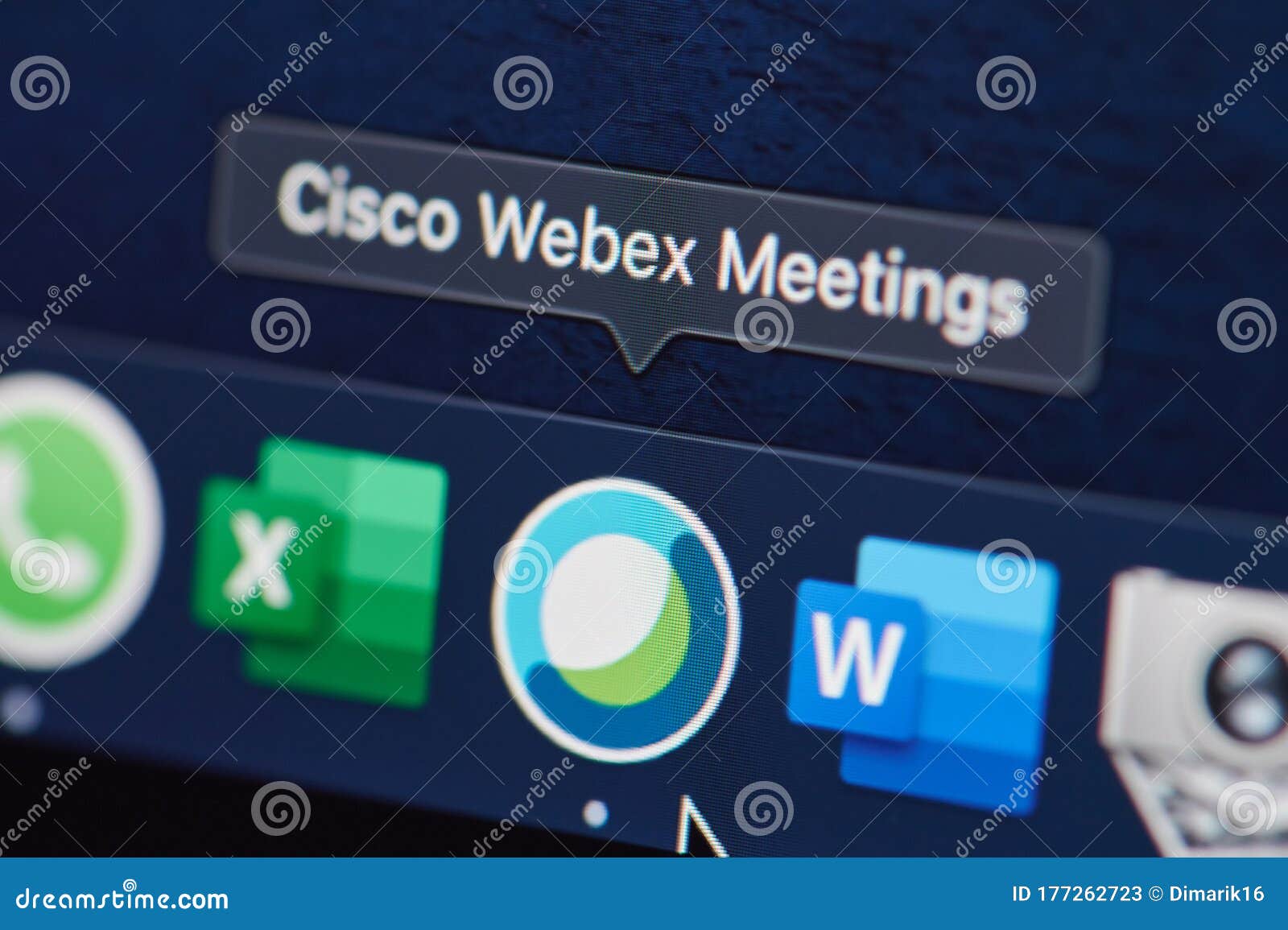 Cisco Webex Meeting Program Editorial Stock Photo - Image of ...