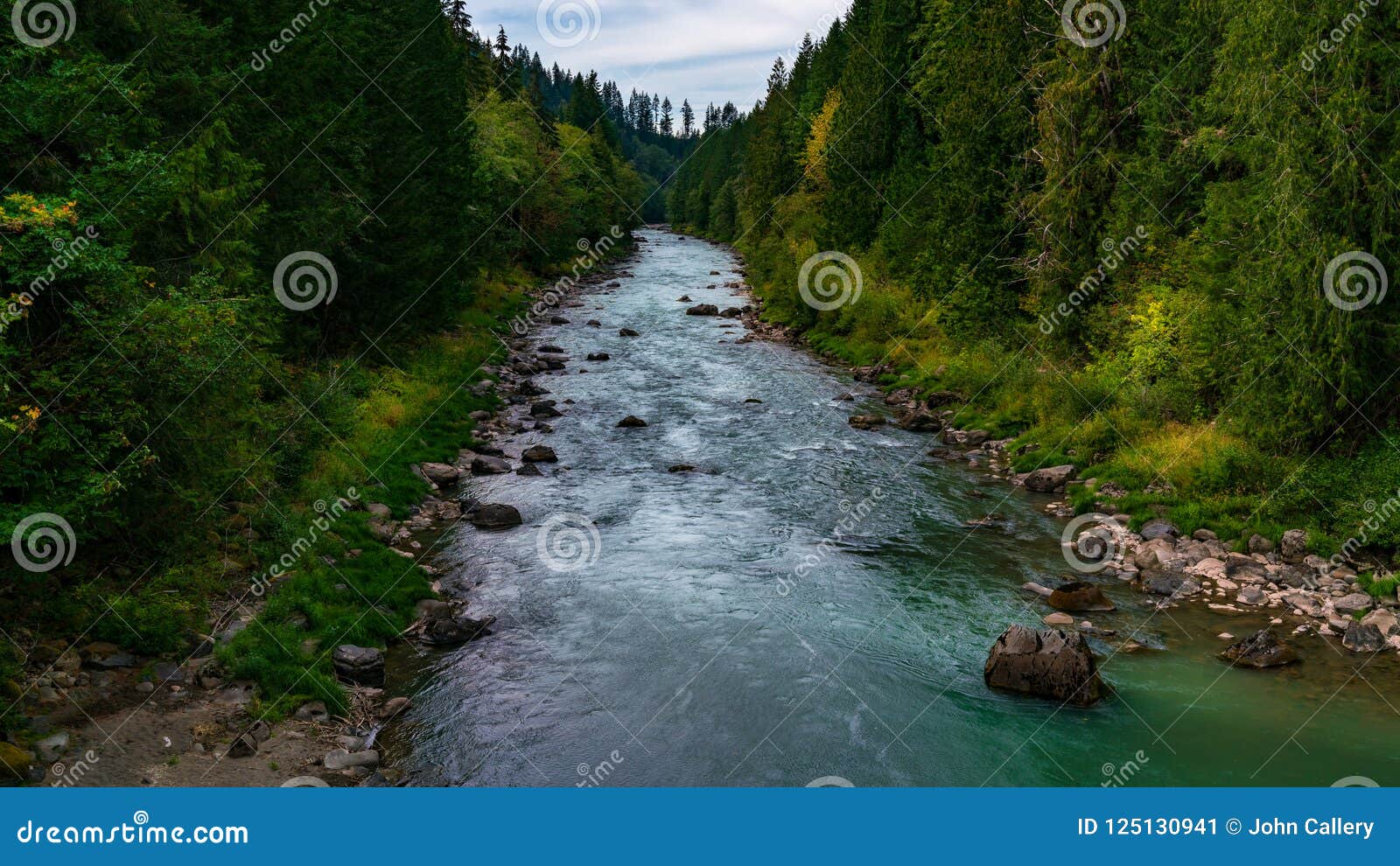 Cispus River with Changing Colors Stock Image - Image of creek, water ...
