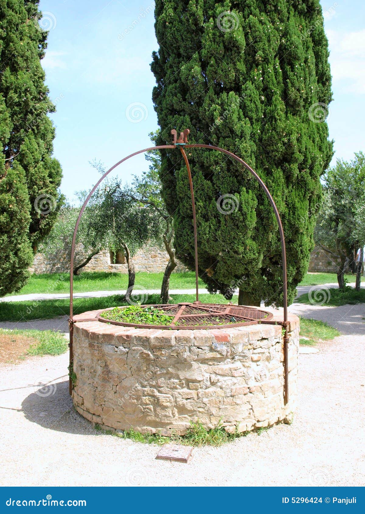The Cistern stock photo. Image of stones, tree, cistern - 5296424