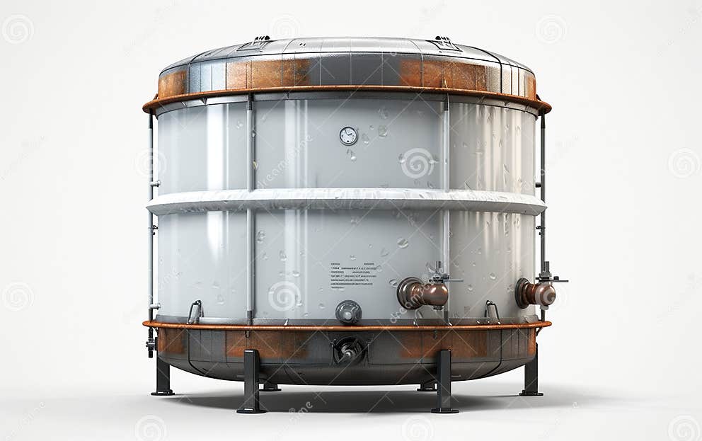 Cistern Tank on a White Background. Generative by Ai Stock Image ...