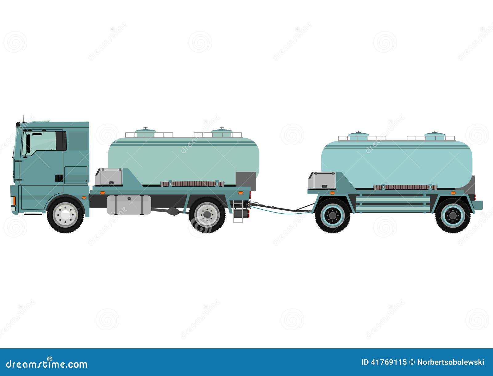 Cartoon Tanker Truck Side Royalty-Free Stock Photography ...