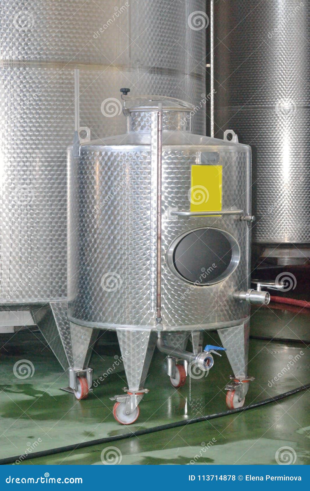 Huge Containers for Fermenting Wine at the Winery Stock Photo - Image ...