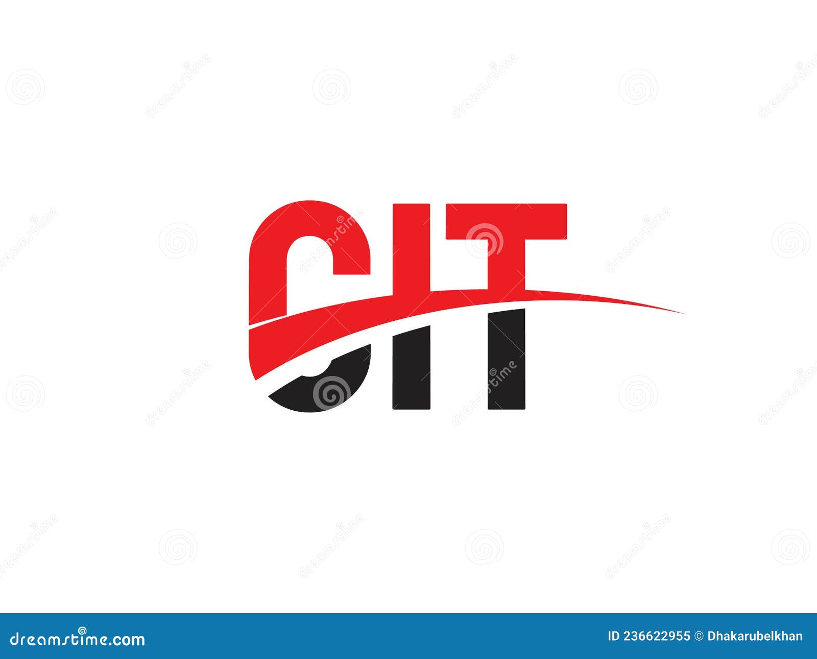 CIT Letter Initial Logo Design Vector Illustration Stock Vector ...