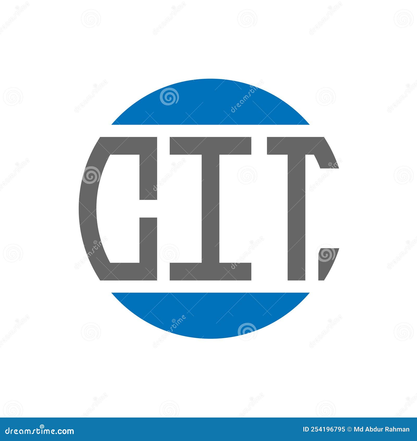 CIT Letter Logo Design on White Background. CIT Creative Initials ...