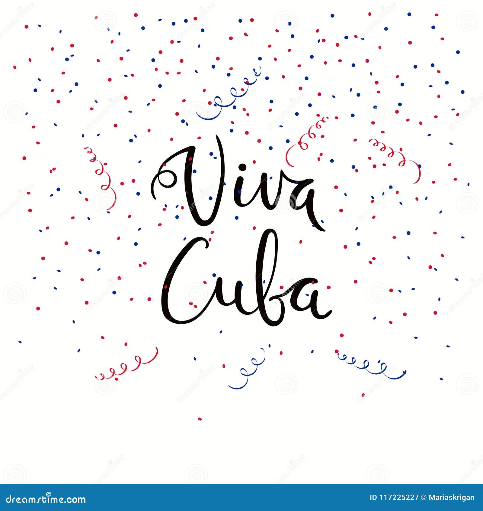 Cita De Las Letras De Viva Cuba Ilustración del Vector - Ilustración de ...