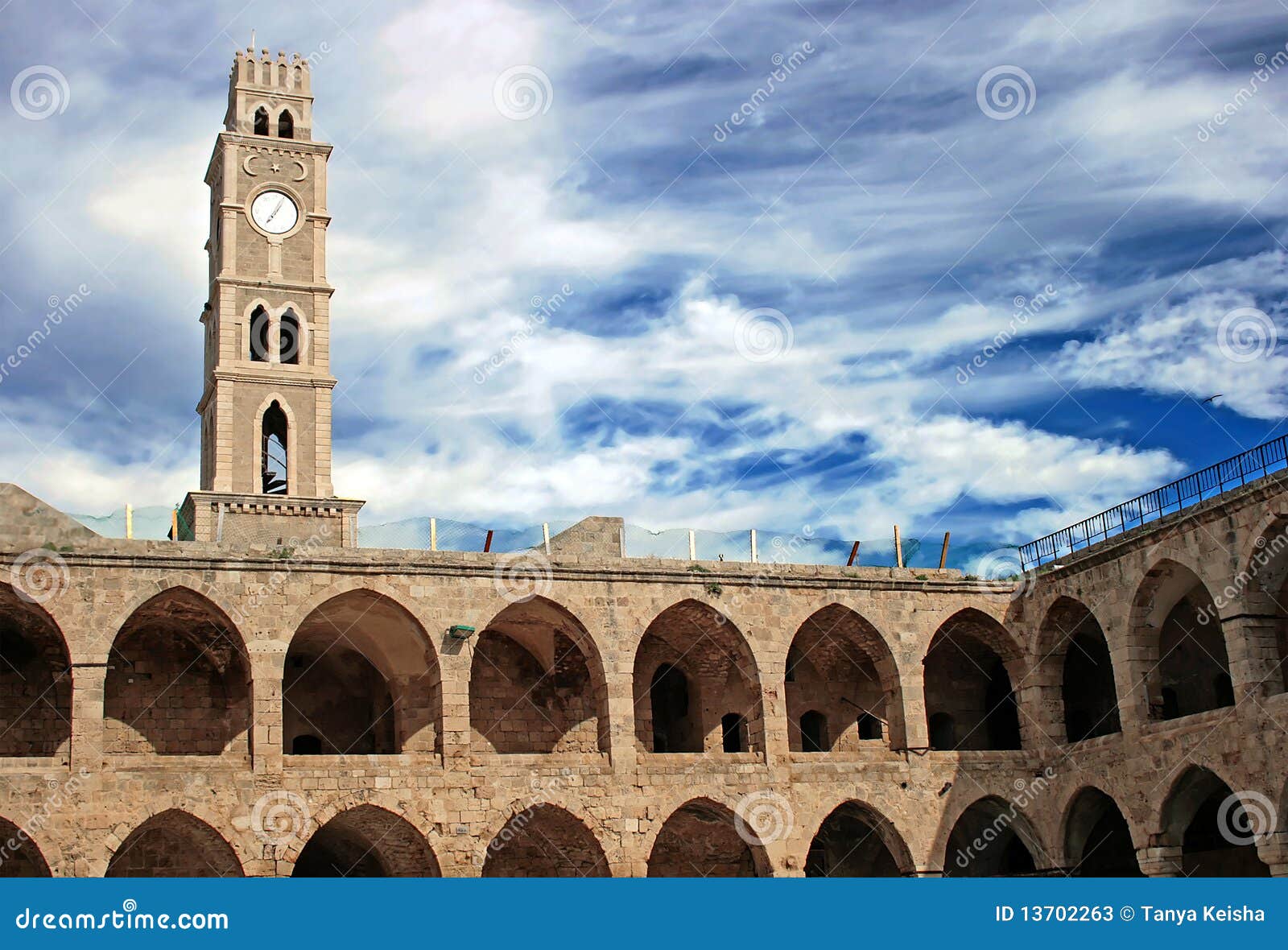 Citadel in Acre stock image. Image of ancient, galilee - 13702263