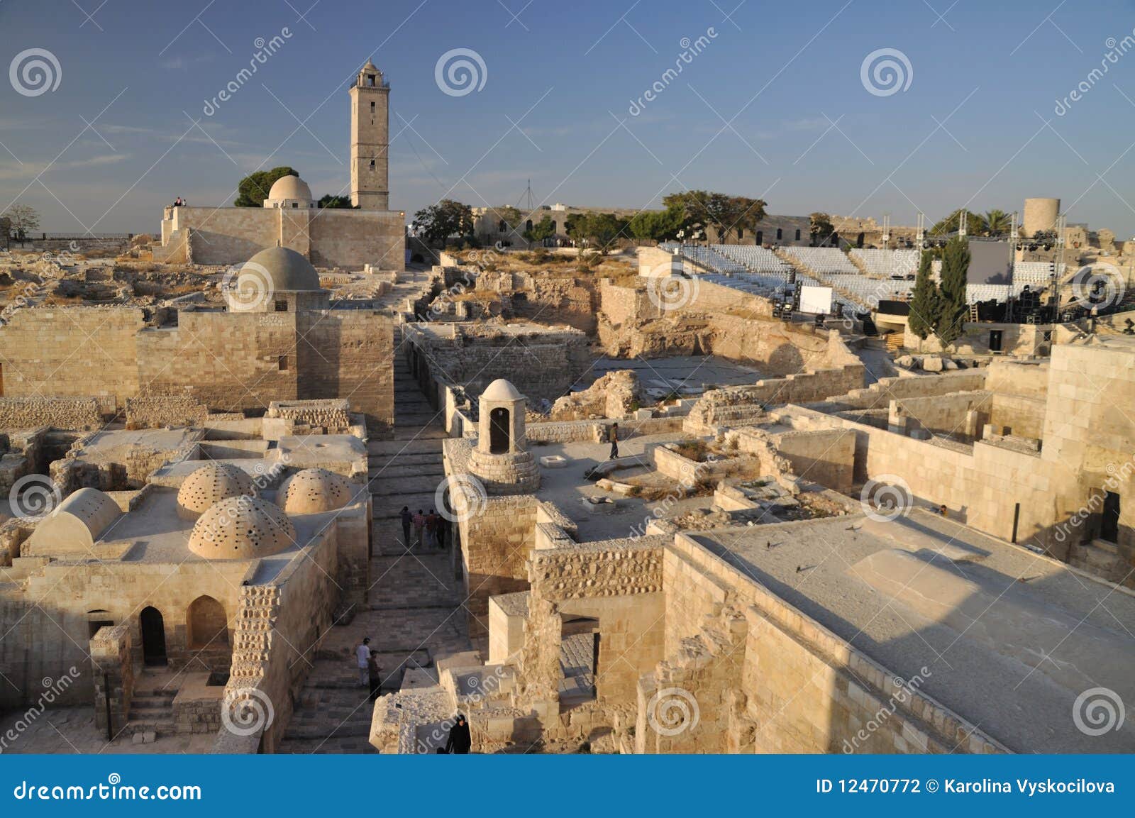 Citadel of Aleppo stock photo. Image of fortification - 12470772