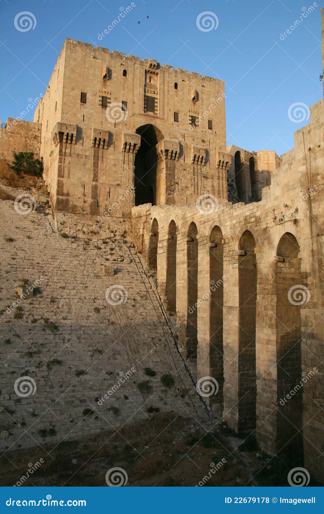 Citadel of Aleppo_Syria stock photo. Image of defense - 22679178
