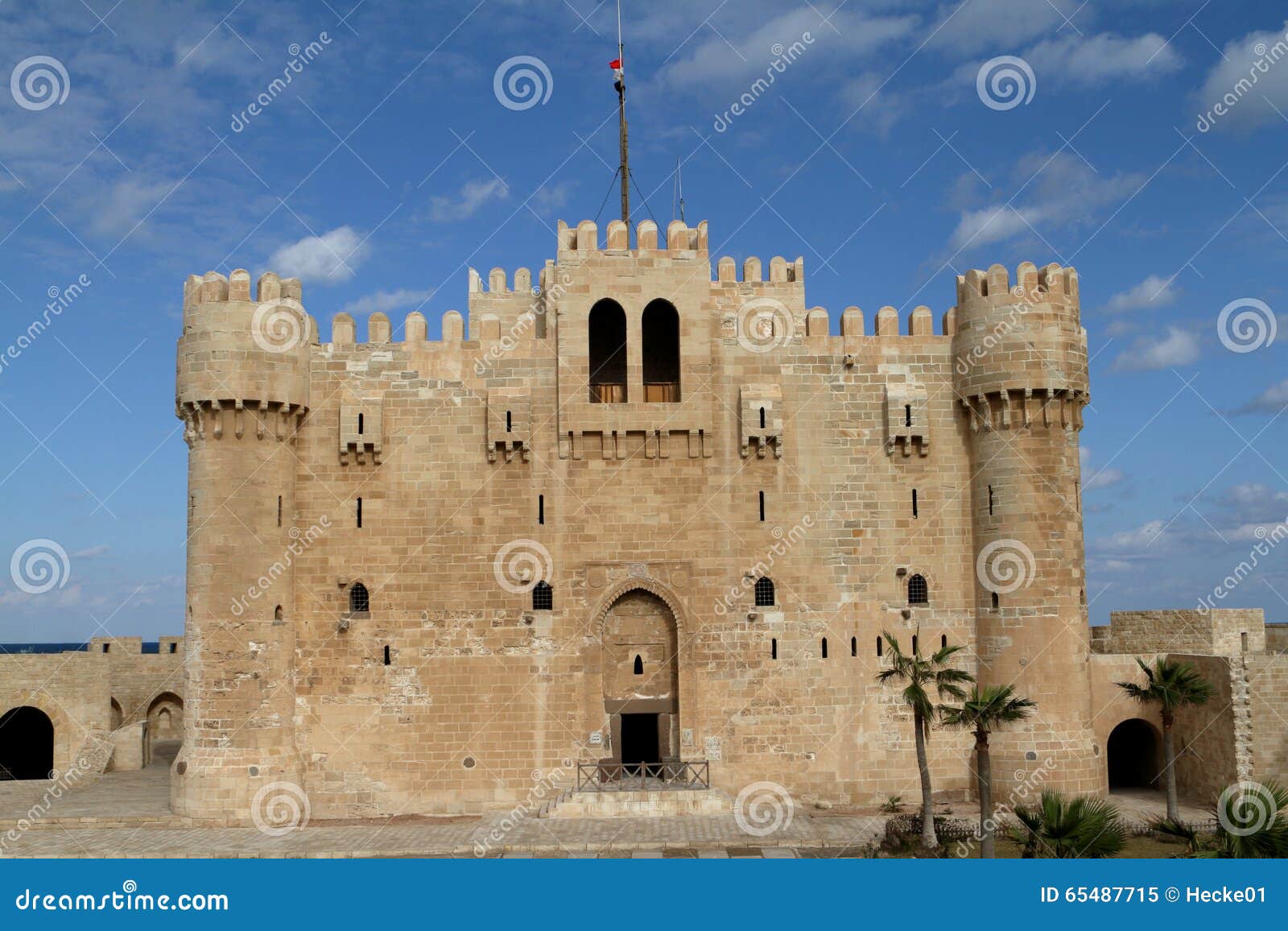 Citadel of Alexandria in Egypt Stock Image - Image of north, pharos ...