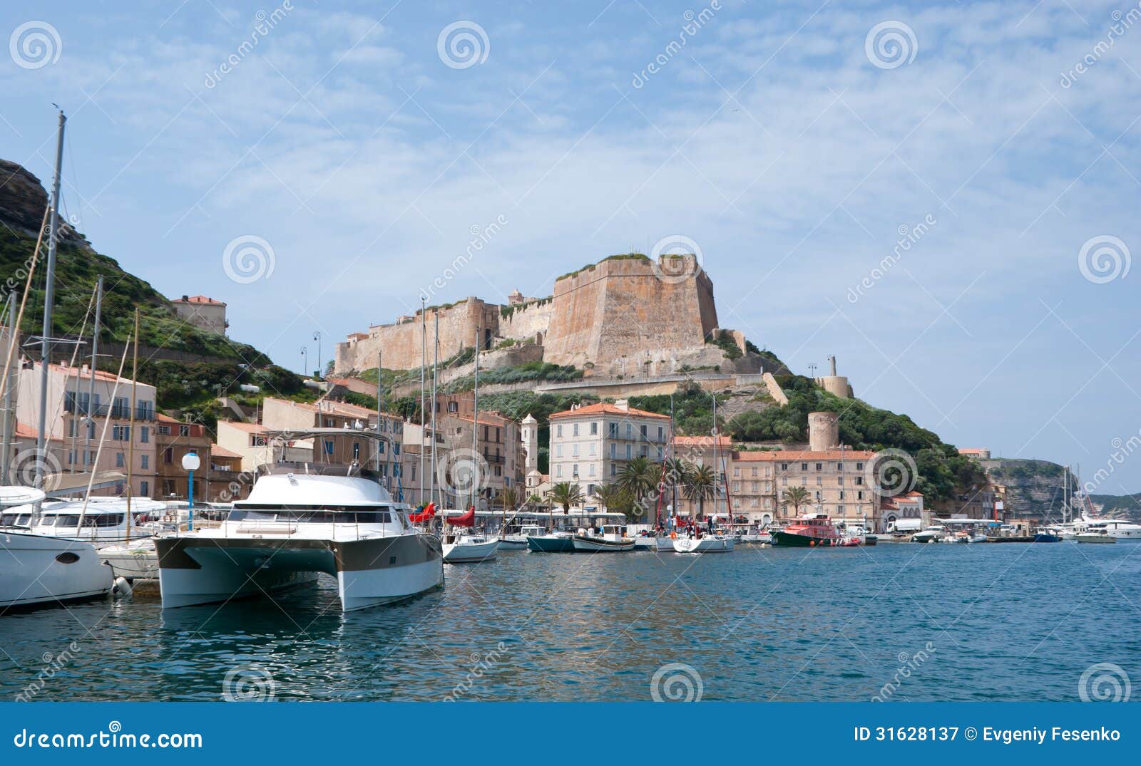 The citadel of Bonifacio stock image. Image of city, corsica - 31628137