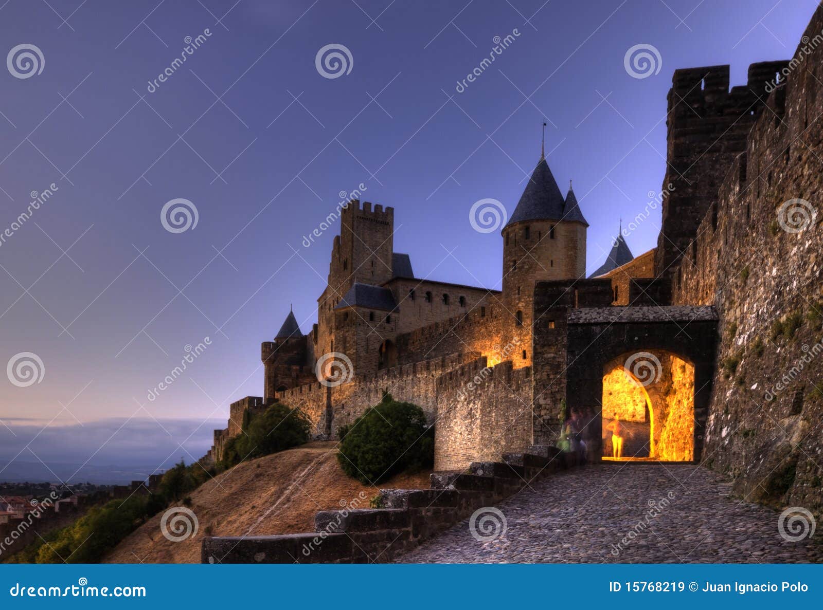 Citadel and Castle of Carcassonne. Stock Image - Image of castle ...