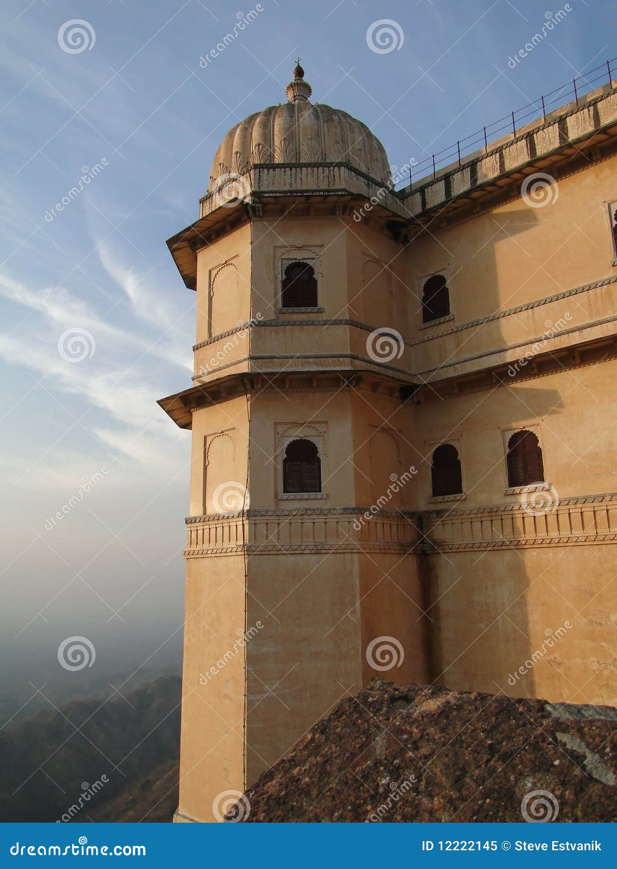 Citadel of Kumbhalgarh Fort Stock Image - Image of castle, blue: 12222145