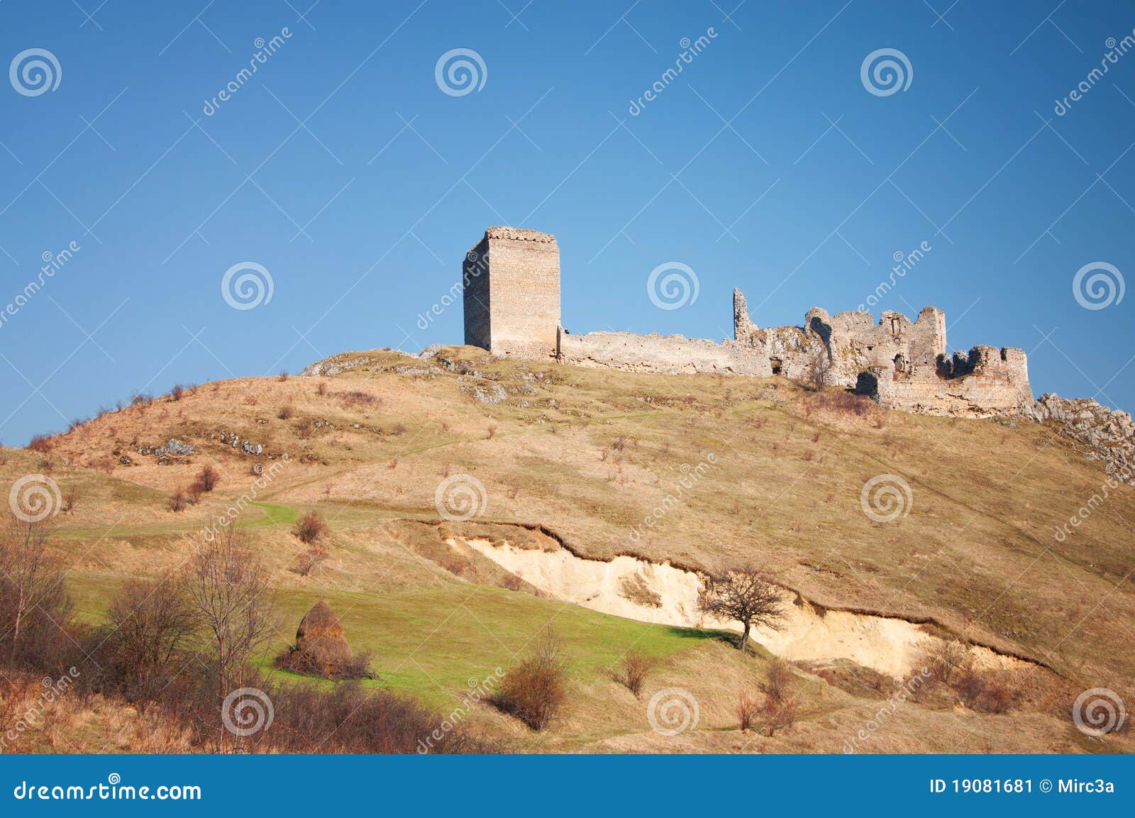 CITADEL RUINS stock image. Image of fort, panorama, romanian - 19081681