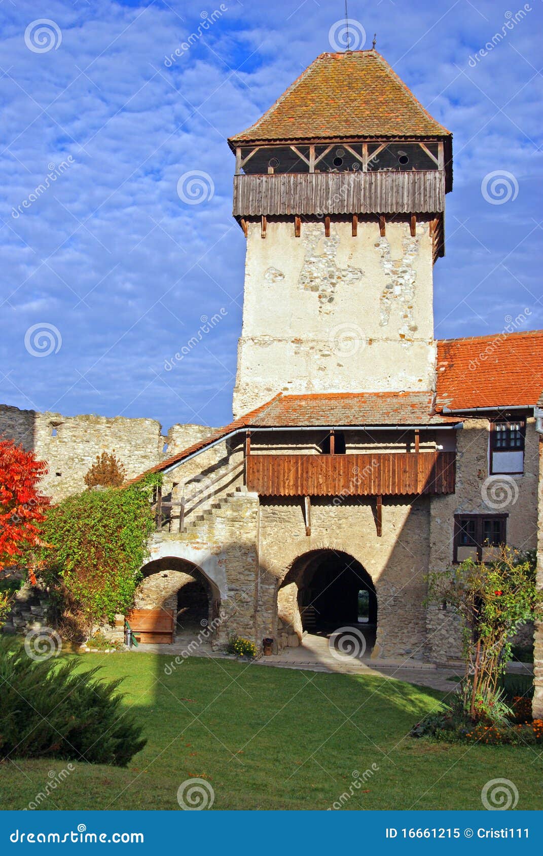 Citadel tower stock image. Image of corner, brickswall - 16661215