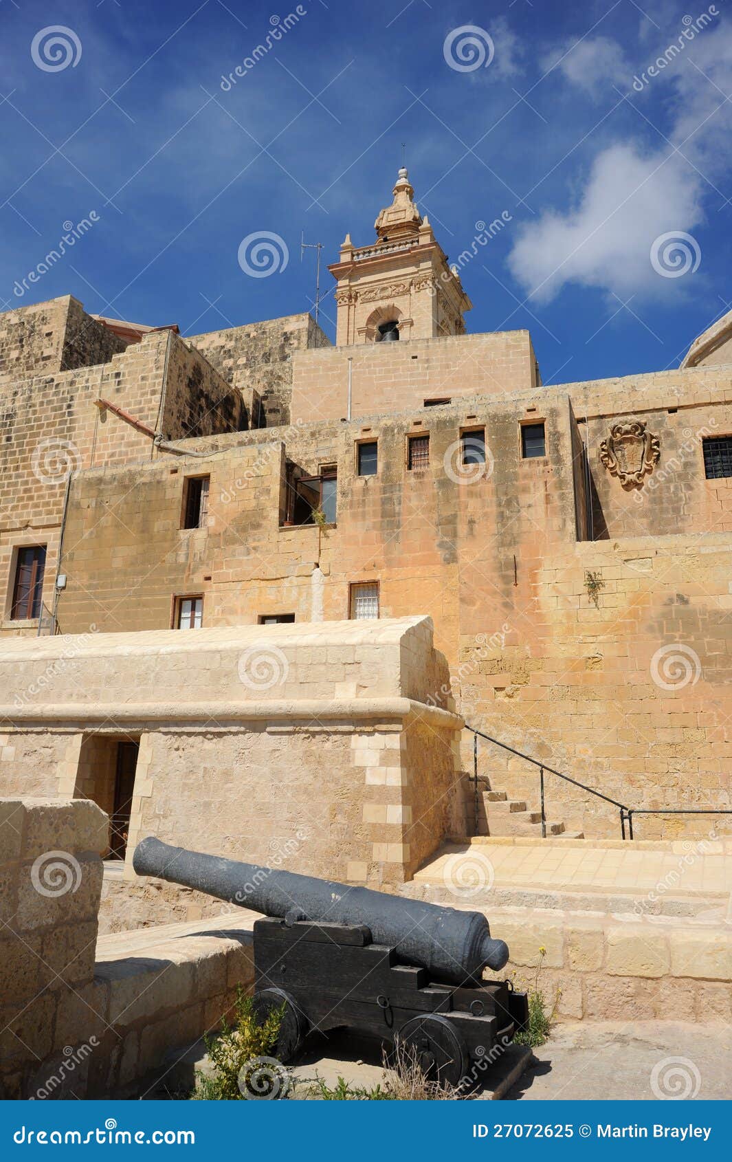 The Citadel of Victoria, Gozo, Malta. Stock Image - Image of street ...