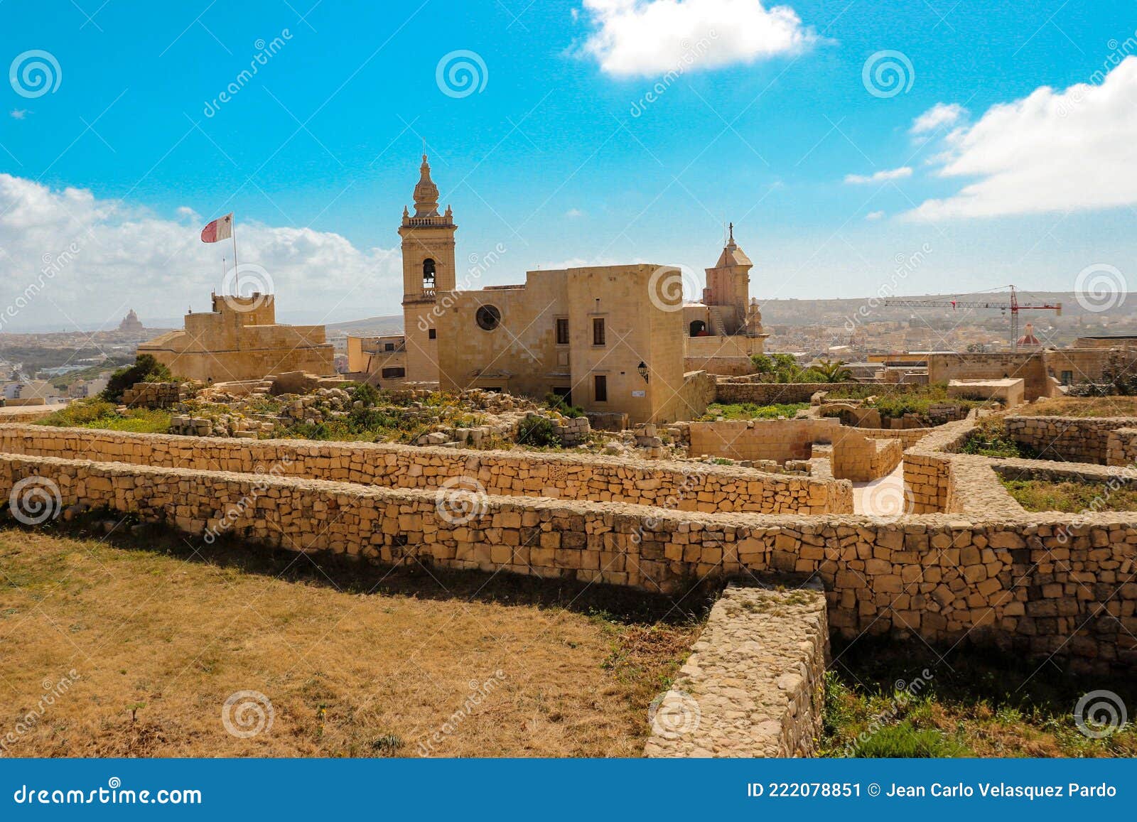 Citadella Gozo stock image. Image of citadel, beautiful - 222078851