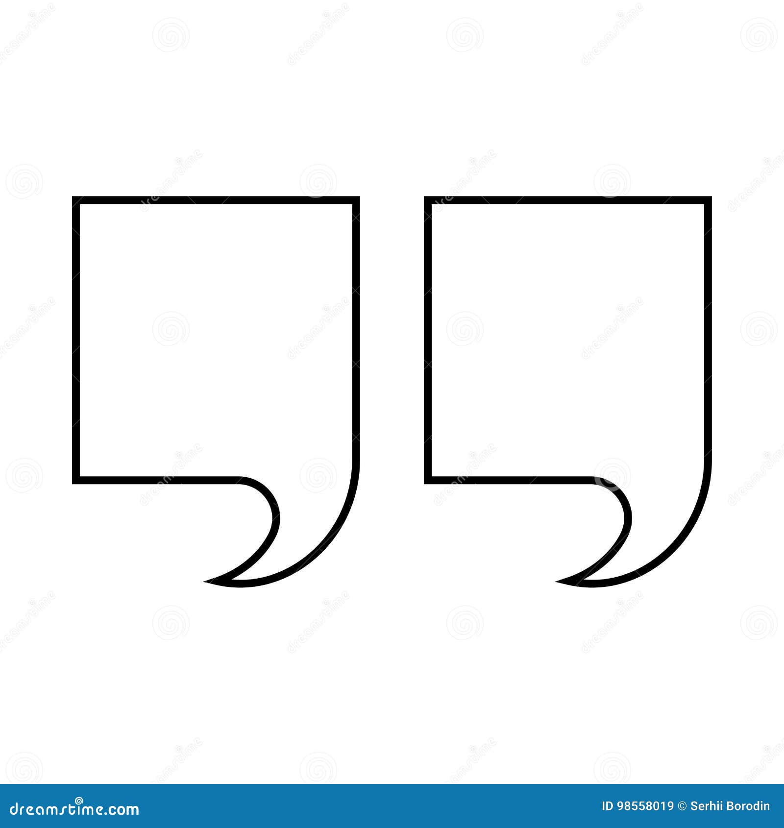 Citation Icon Vector From Customer Engagement Collection. Thin Line ...