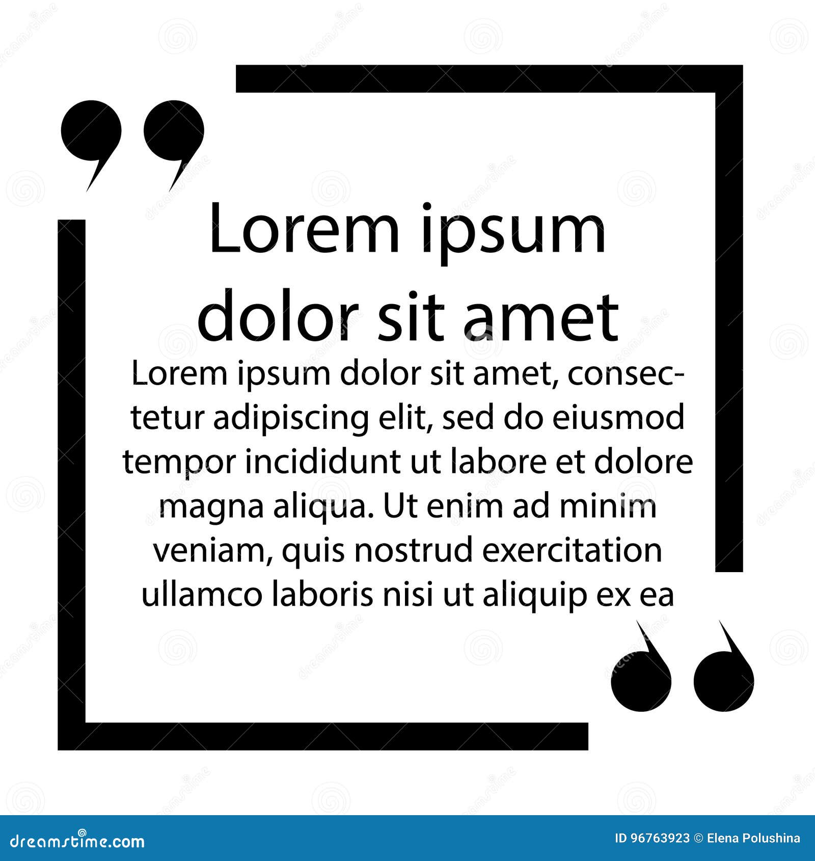 Citation Text Box Cartoon Vector | CartoonDealer.com #77052817