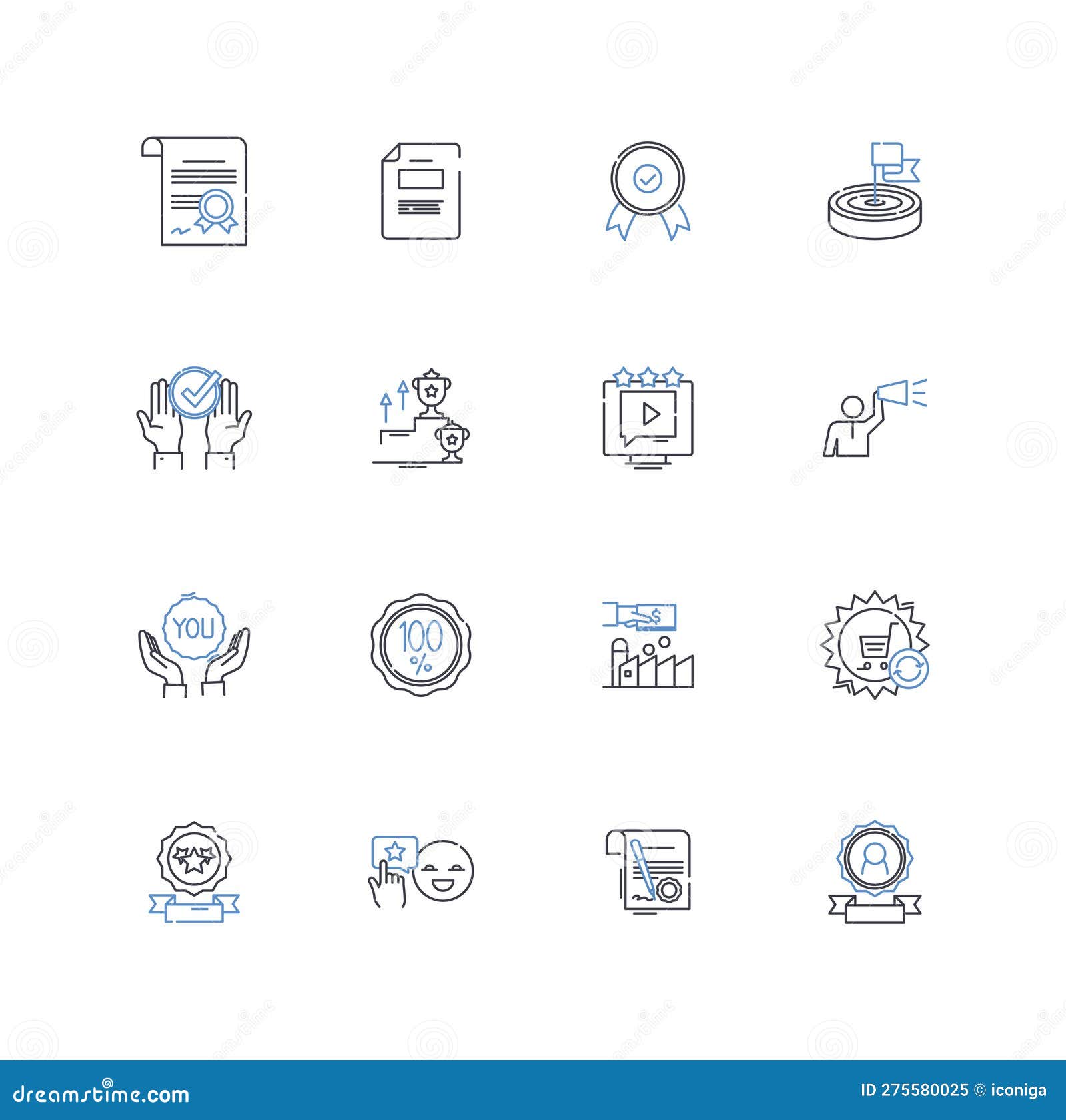 Citations Line Icons Collection. Referencing, Sources, Bibliography ...