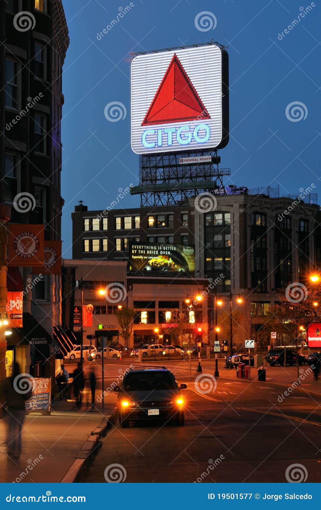 Citgo Sign at Night, a Boston Landmark Editorial Photography - Image of ...