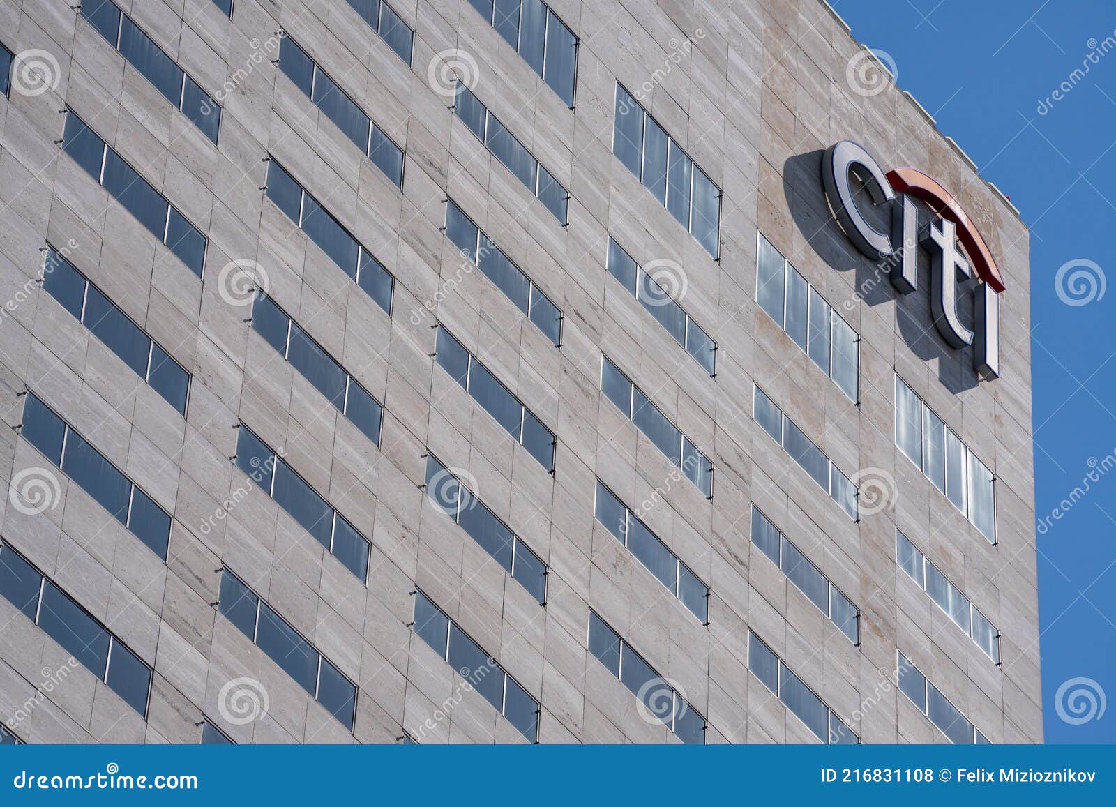 Citi Bank Sign on a Building with Windows Editorial Stock Photo - Image ...