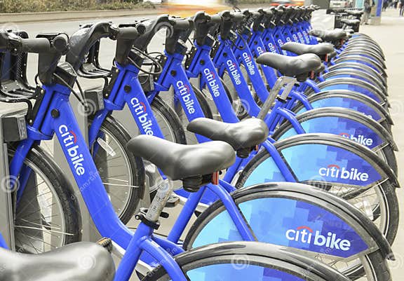 Citi Bike Display New York City Editorial Photography Image Of