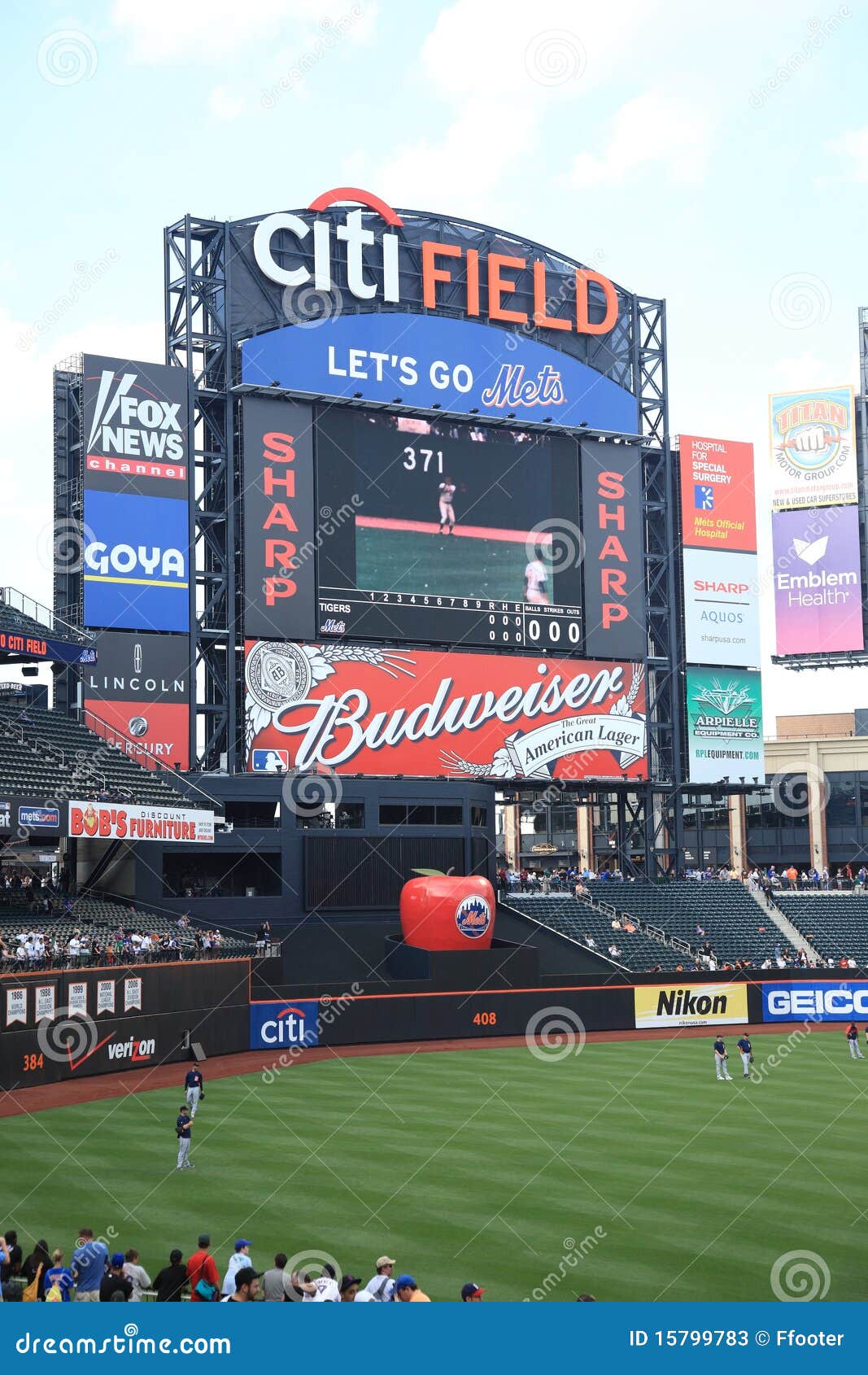 Citi Field - New York Mets editorial stock photo. Image of ballpark ...