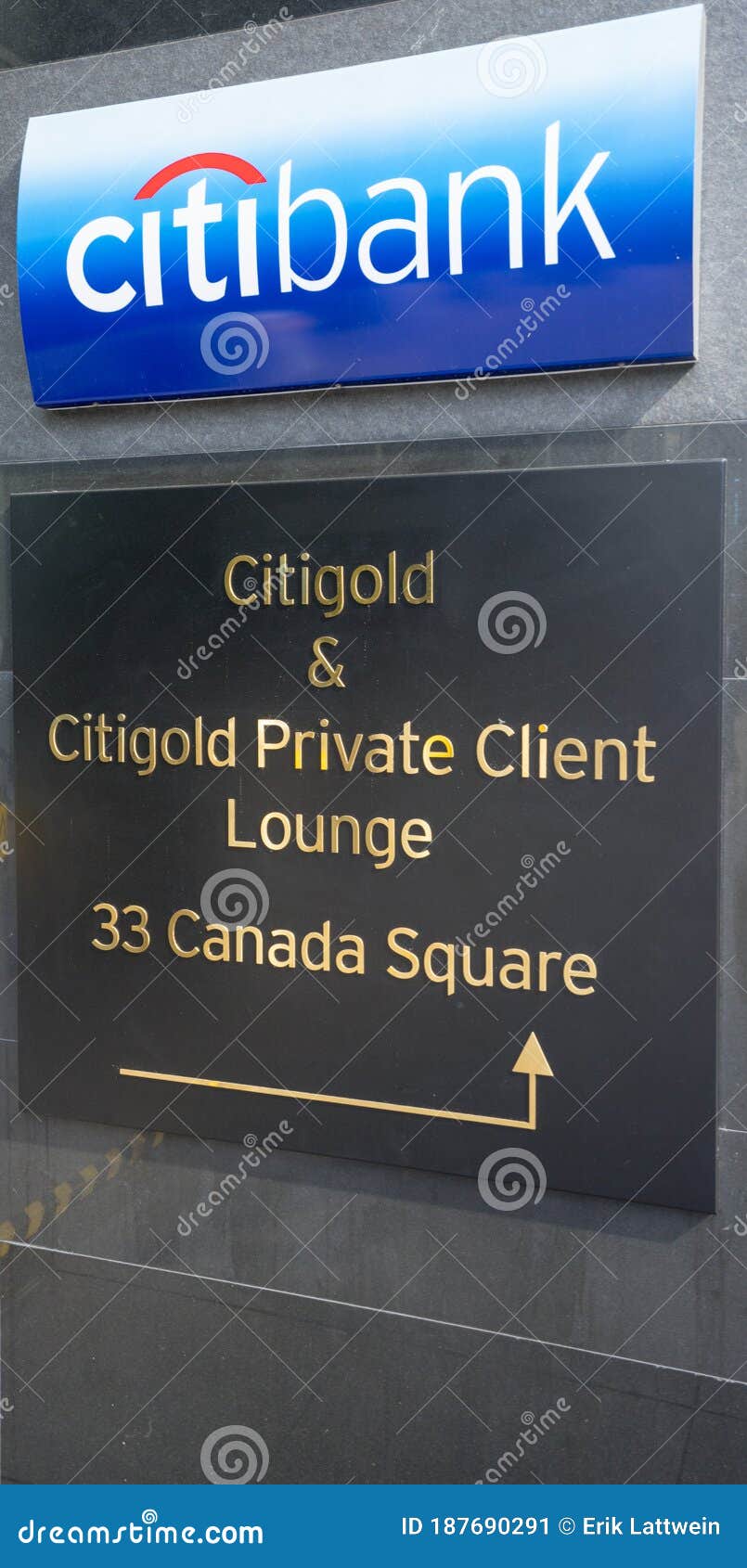 Citibank and Citigroup Building at Canary Wharf - LONDON, ENGLAND ...