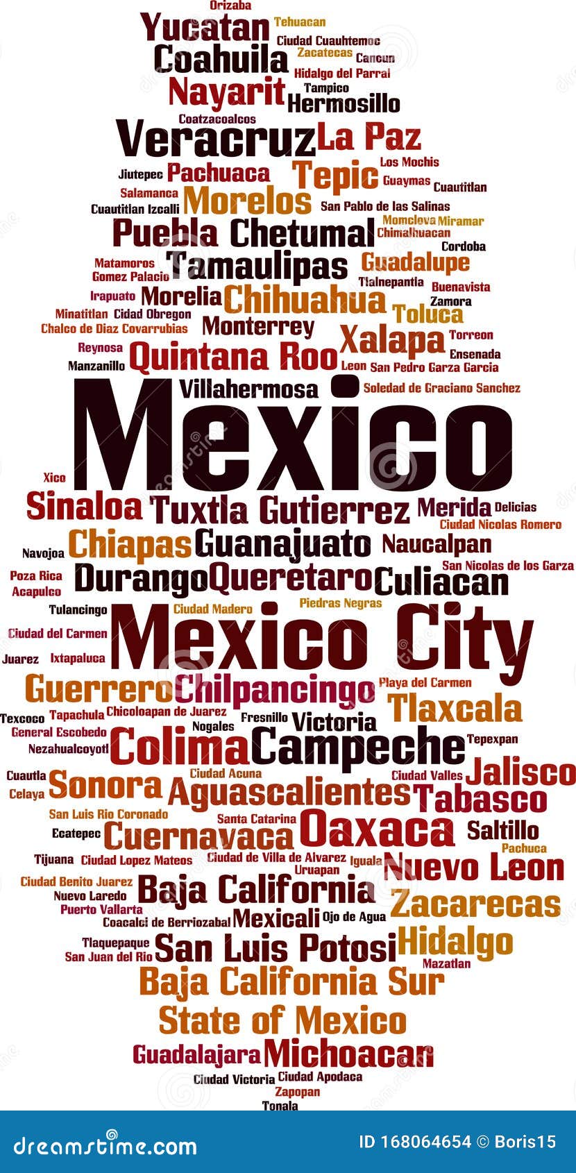Mexicali And Monterrey Mexico City Map Set Stock Image | CartoonDealer ...