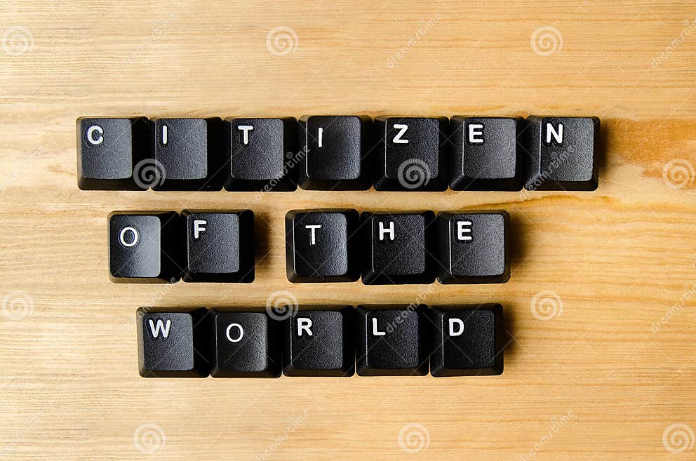 Citizen of the world words stock photo. Image of travel - 95048730