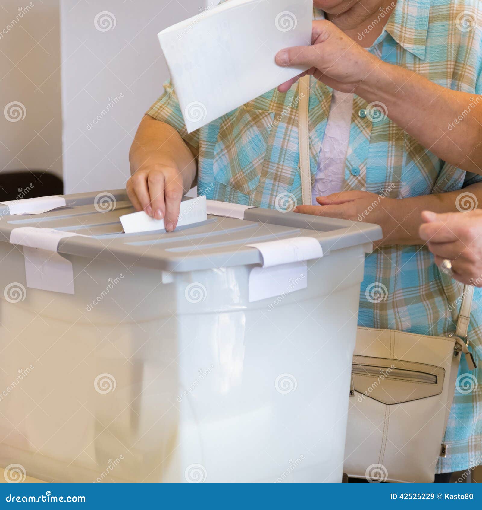 Citizens Voting on Democratic Election. Stock Image - Image of opinion ...