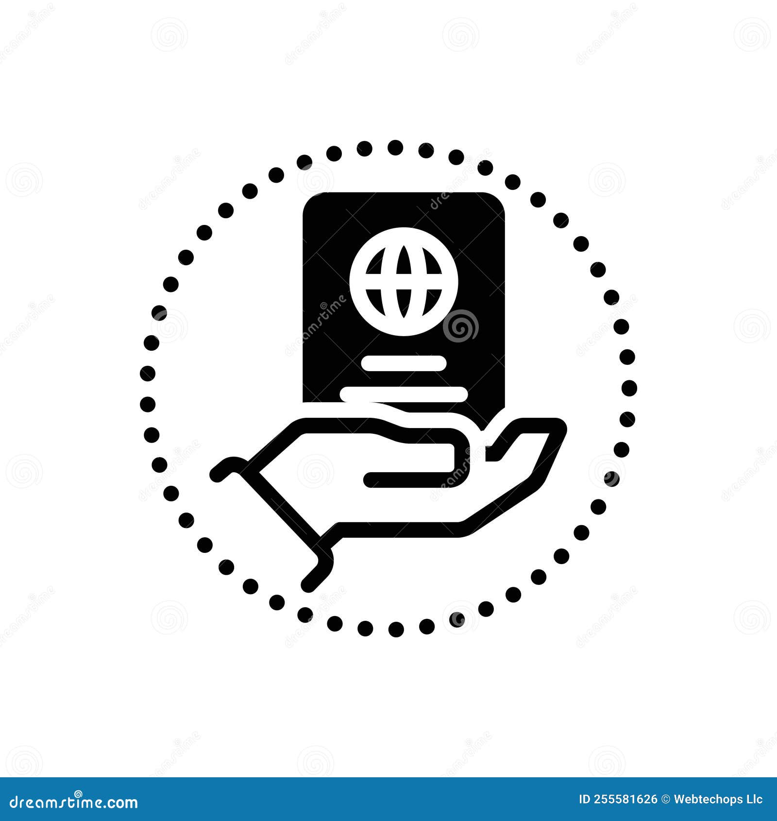 Black Solid Icon for Citizenship, Democracy and Privilege Stock Vector ...
