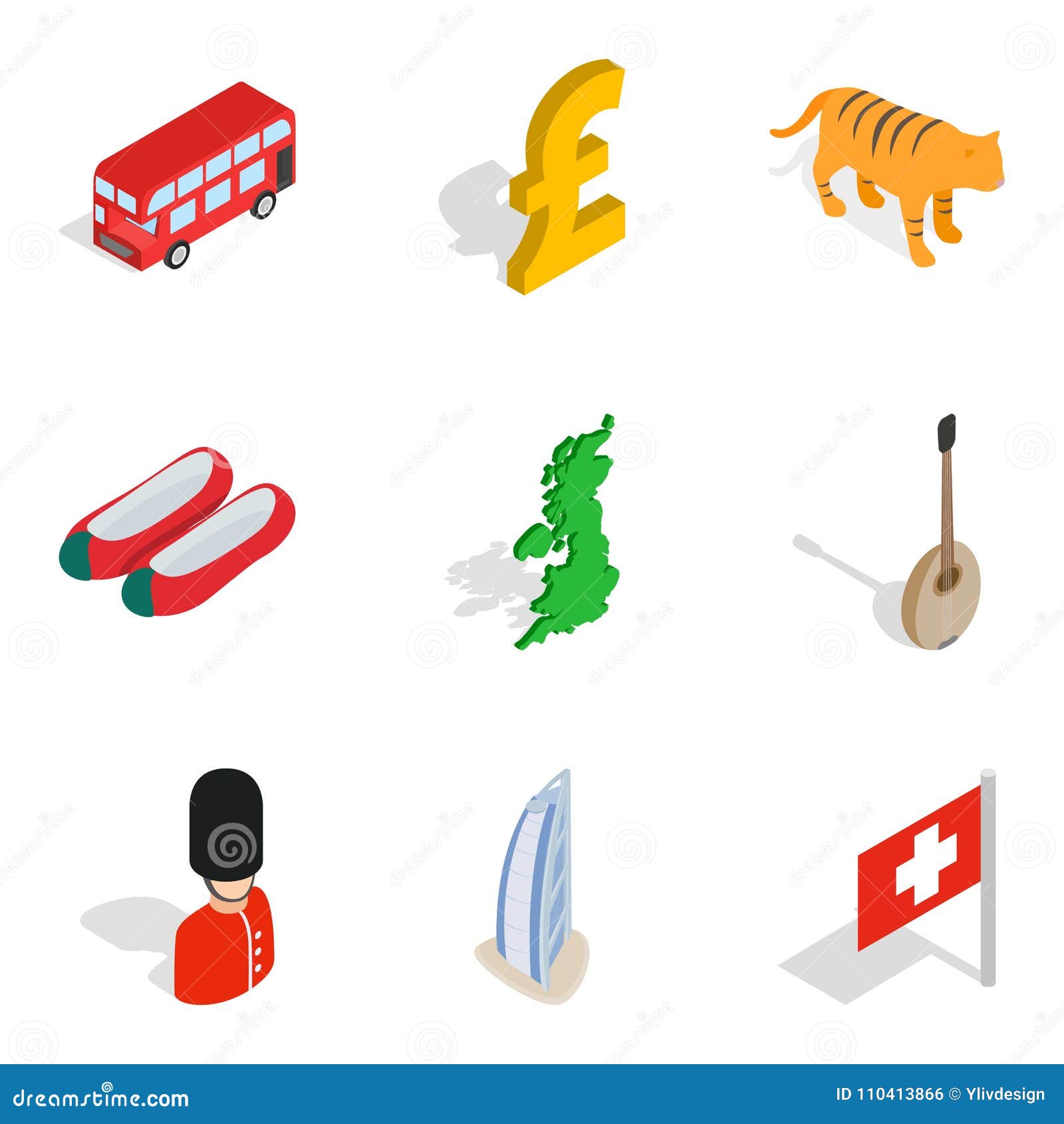 Citizenship Icons Set, Isometric Style Stock Vector - Illustration of ...