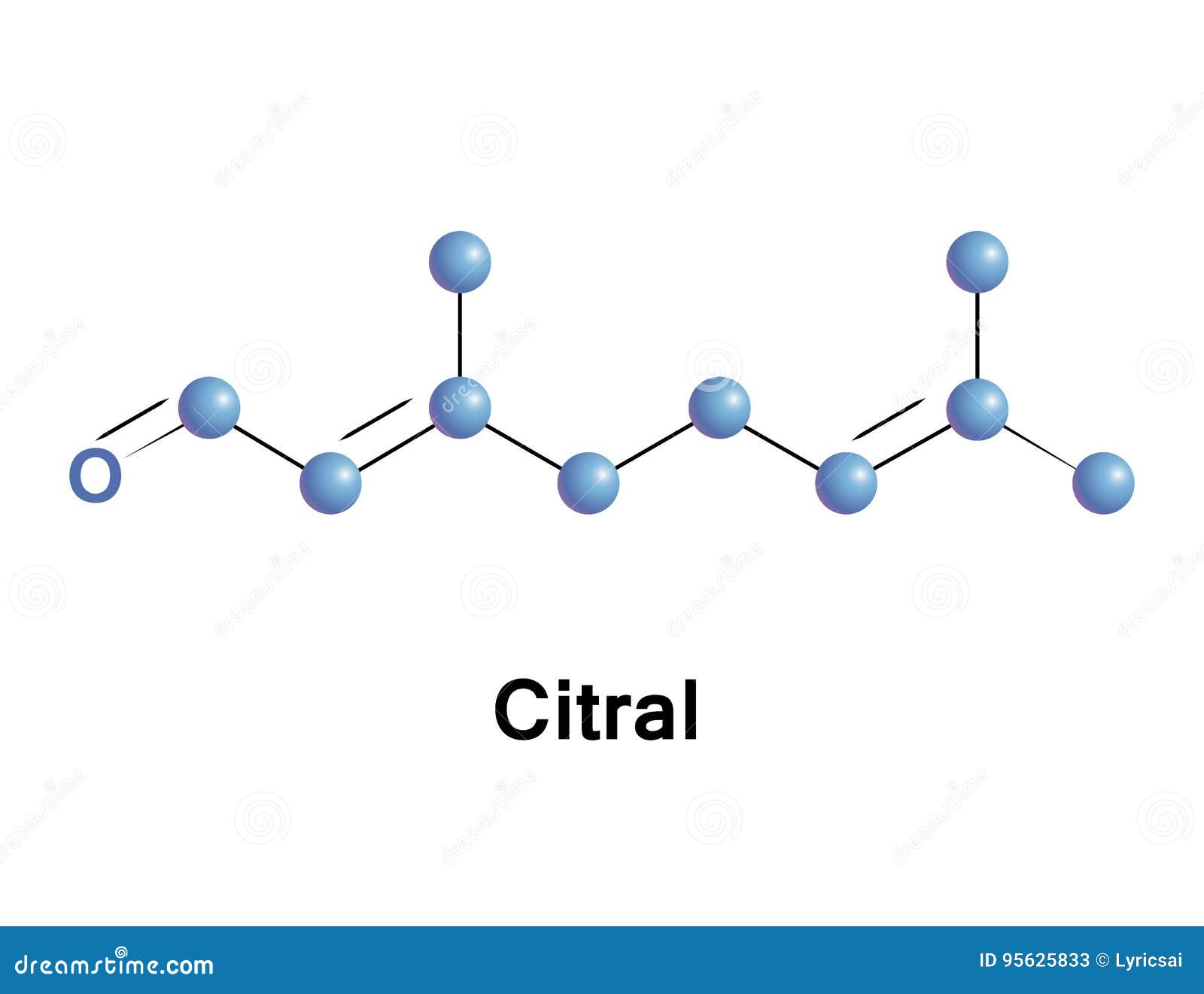 Citral, or Lemonal, is Either a Pair Stock Vector - Illustration of ...