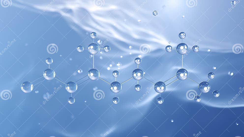 Citral Molecular Structure, 3d Model Molecule, Acyclic Monoterpene ...