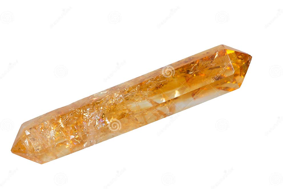 Citrin stock image. Image of citrine, gemstone, isolates - 34474113