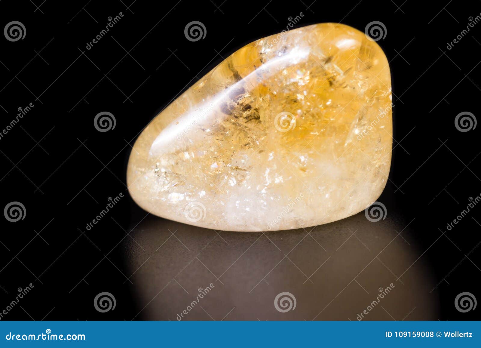 Citrine on a Black Background Stock Photo - Image of concept, isolated ...