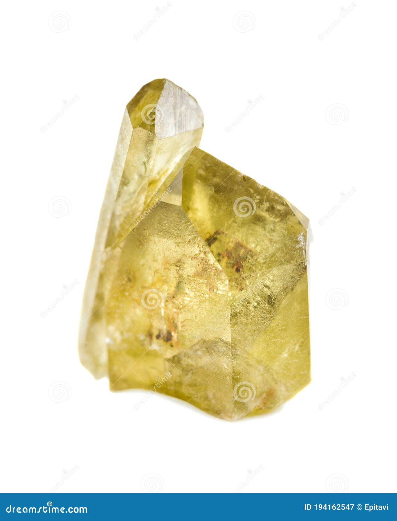 Citrine Crystals on a White Background Stock Image - Image of specimen ...