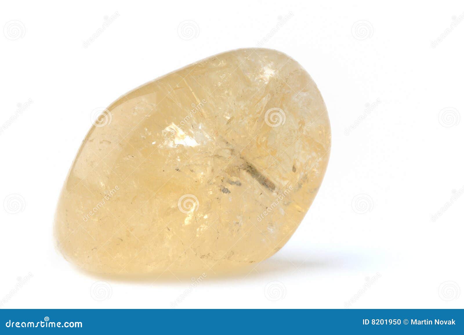 Citrine Gem Isolated on White Stock Photo - Image of mineral, macro ...