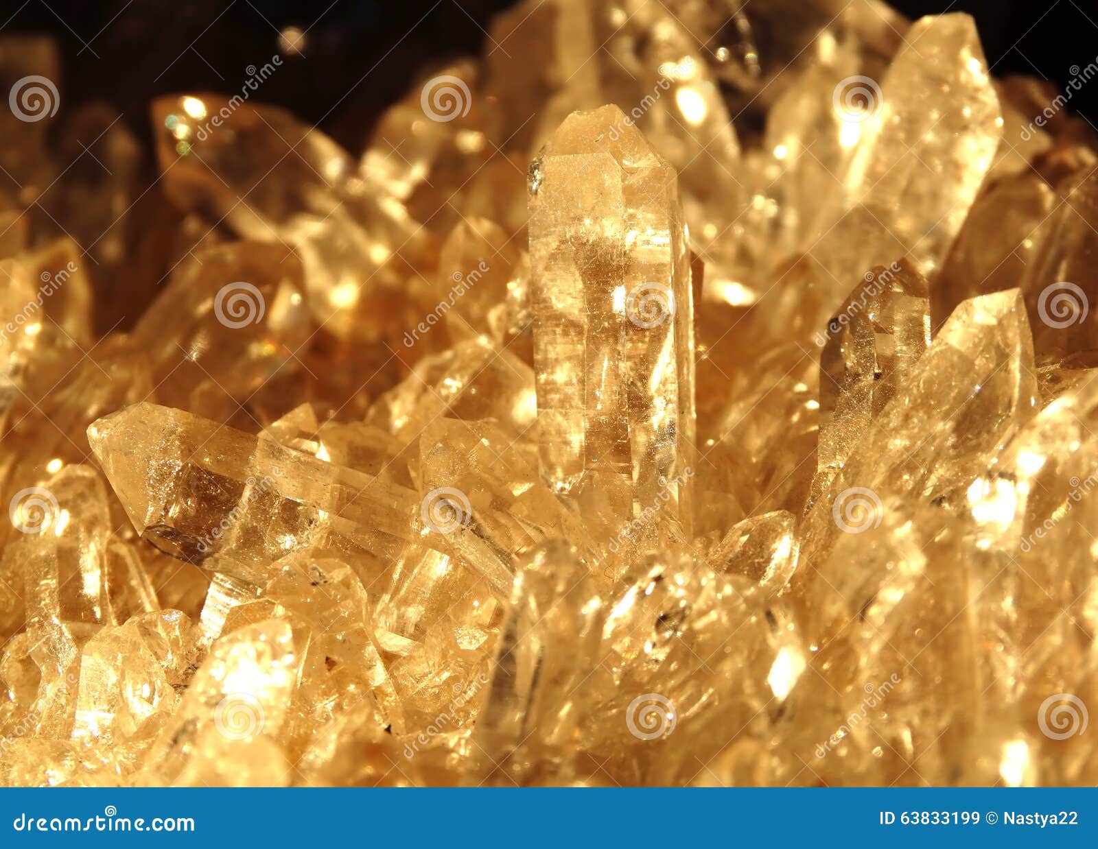 Citrine Geode Geological Crystals Stock Image - Image of chalcedony ...