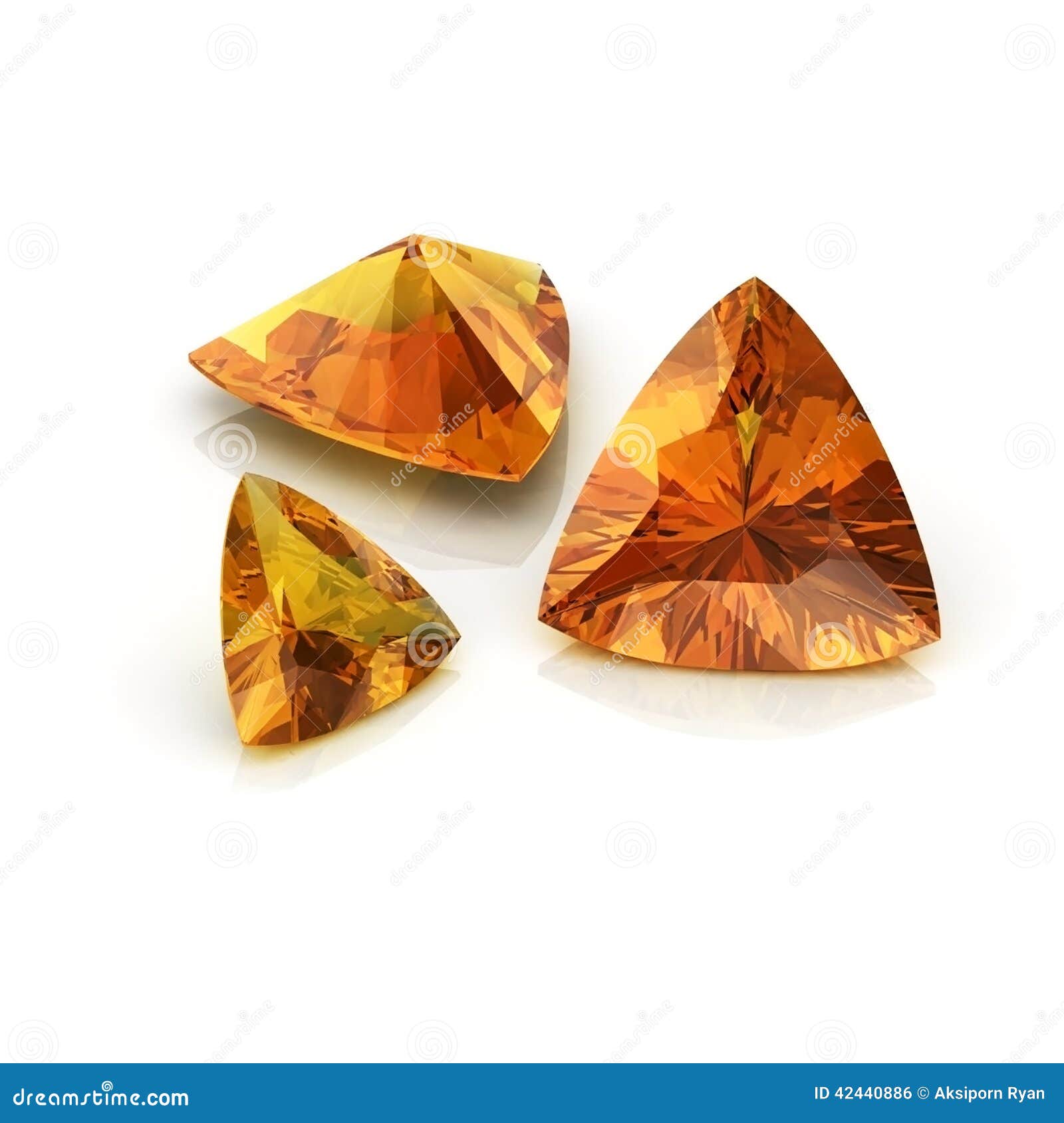 Trilliant 6 Facet Shape Royalty-Free Stock Photography | CartoonDealer ...