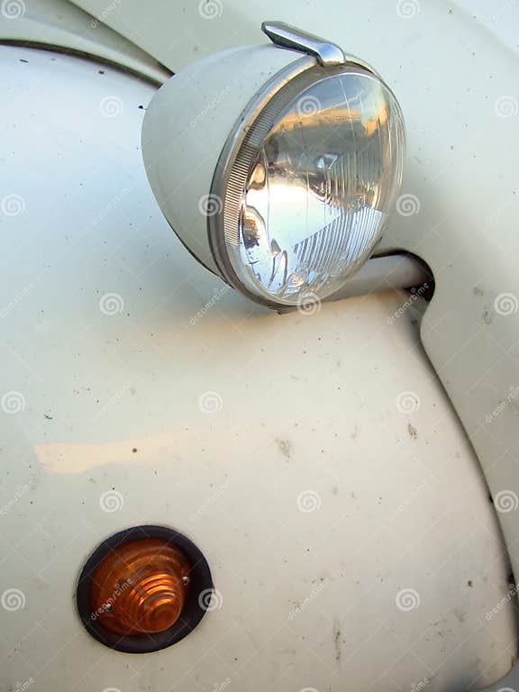 Citroen 2cv Headlight stock image. Image of light, european - 1713057