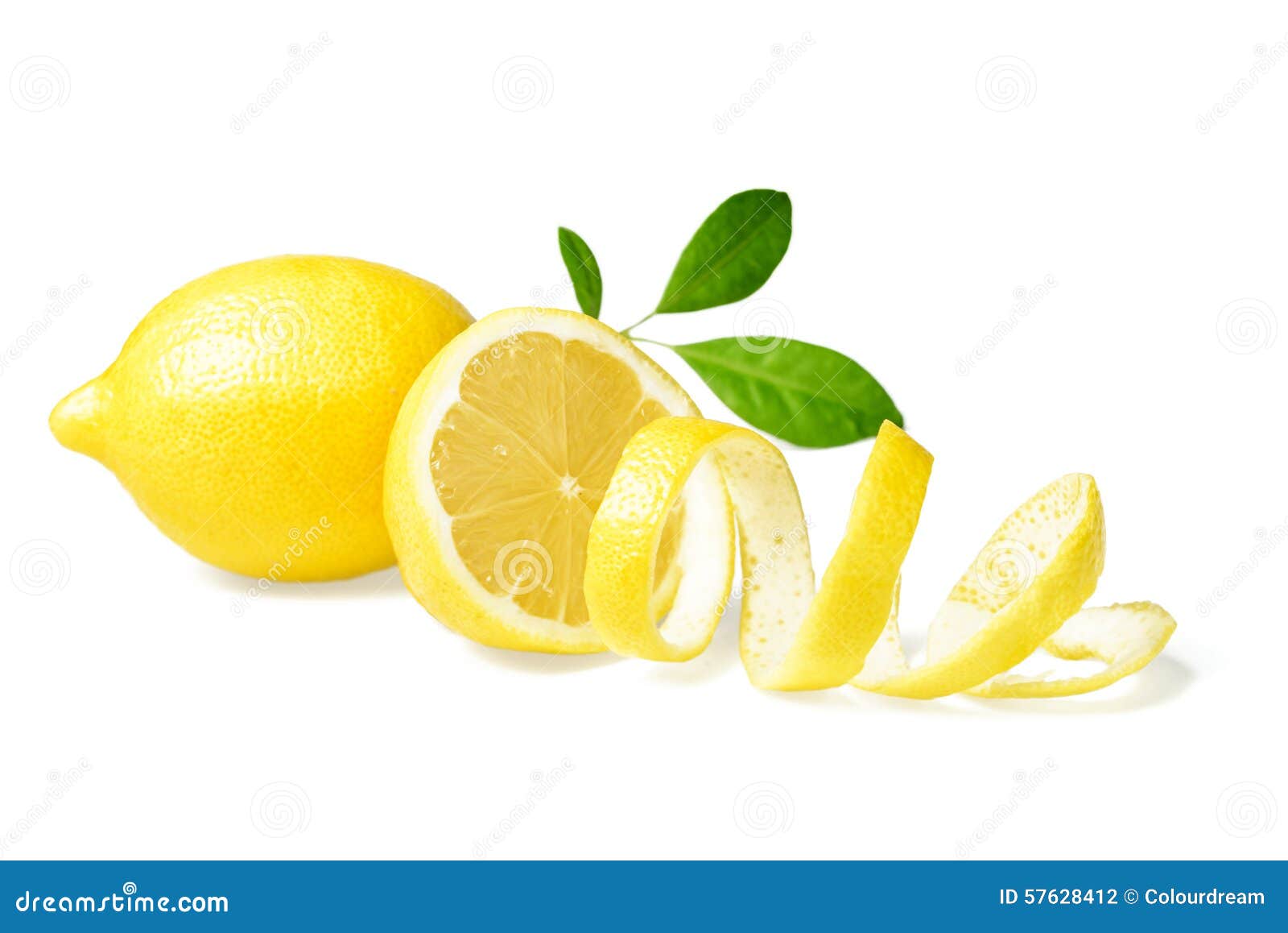 Citron Et Peau De Citron Frais Photo stock - Image du frais, lame: 57628412