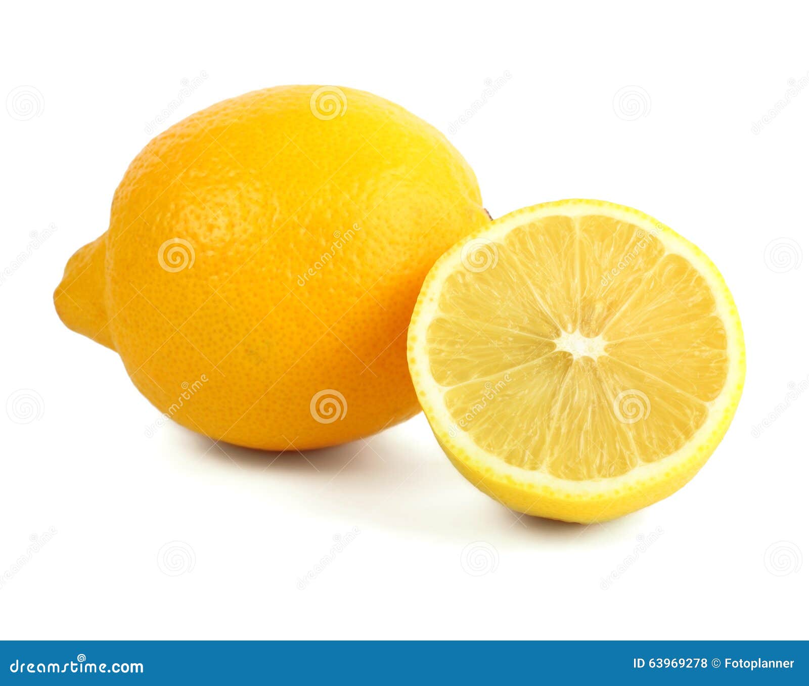 Citron jaune frais photo stock. Image du complètement - 63969278