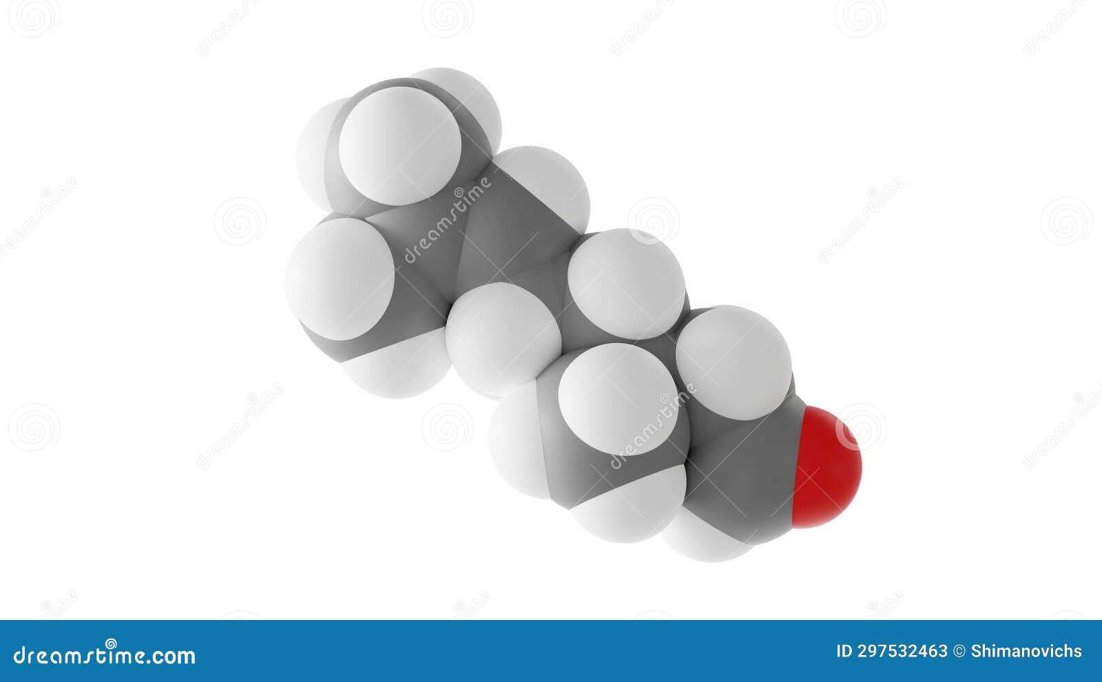 Citronellal Molecule, Monoterpenoid Aldehyde, Molecular Structure ...