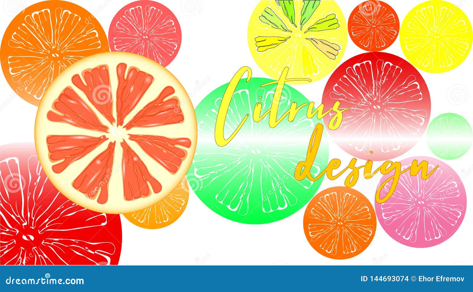 Citrus design stock vector. Illustration of green, fruit - 144693074