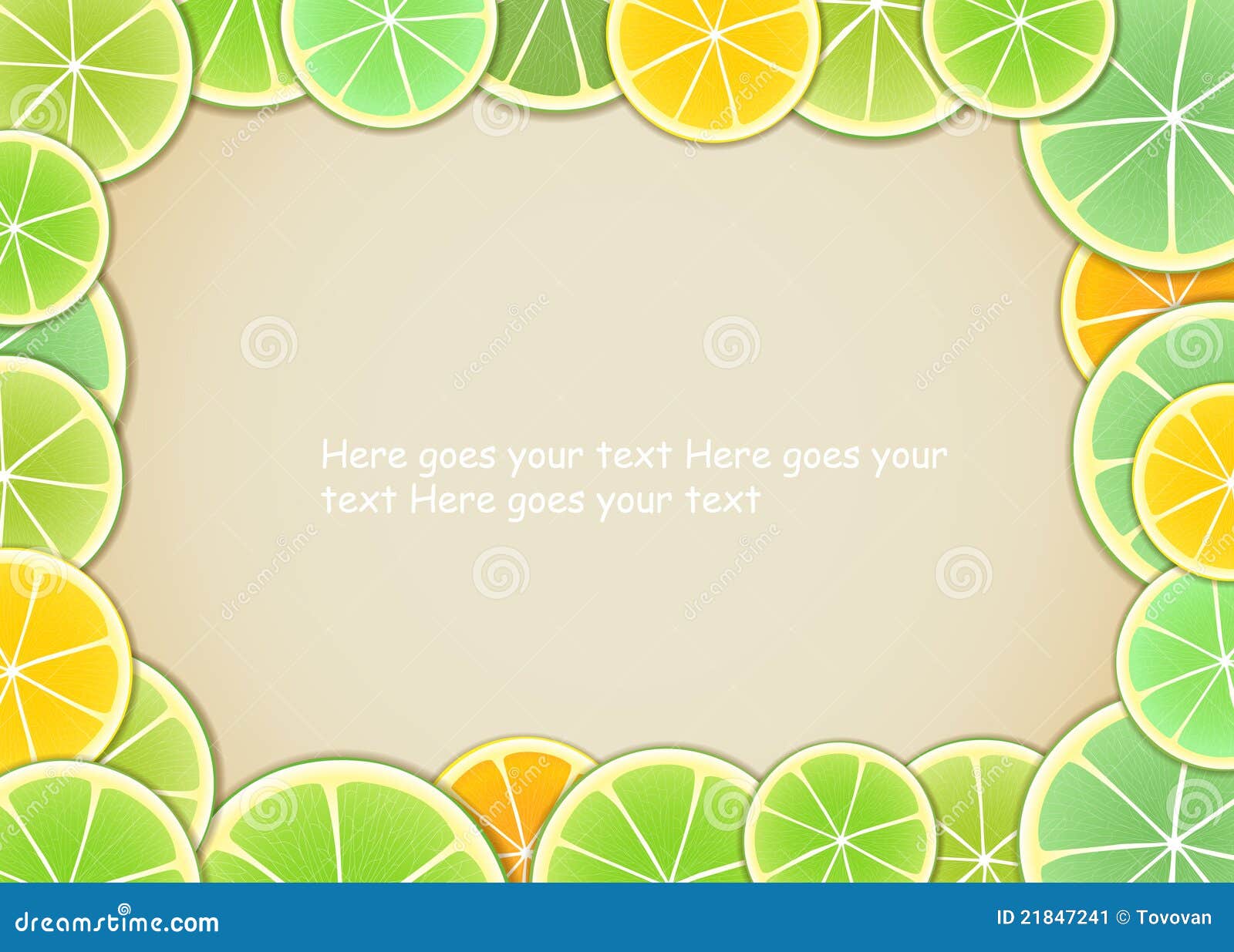 Citrus frame stock vector. Illustration of greeting, mandarine - 21847241